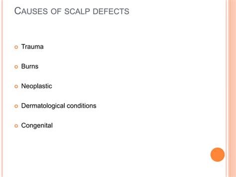 Scalp Defects Pptx