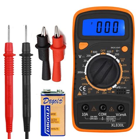 Digital Multimeter Counts Voltage Tester Volt Ohm Multi Meter