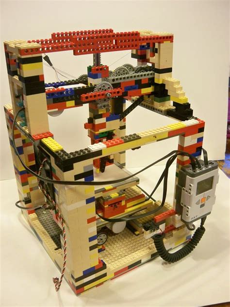 guy builds a legobot the lego 3d printer open electronics open