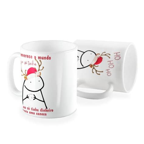 Caneca Flork De Natal Voce Merece O Mundo Elo