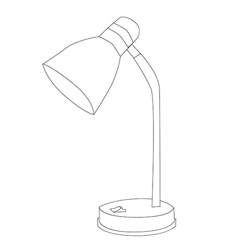Premium Vector Sketch Table Lamp