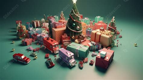 Holiday Blast Exploding With Cheer In A 3d Render Of Christmas And New
