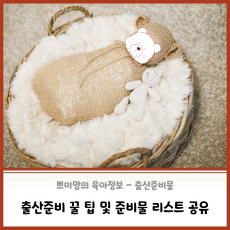 신생아 출산준비물 리스트 엑셀 및 팁 공유 네이버 블로그