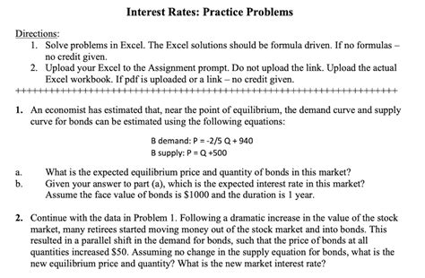Solved Directions 1 Solve Problems In Excel The Excel Chegg Com