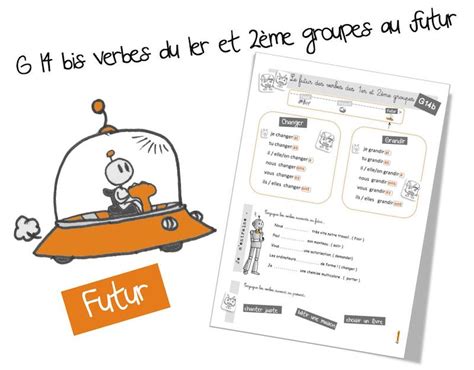 G Bis CE Les Verbes Du Er Et Du Eme Groupes Au Futur Bout De Gomme
