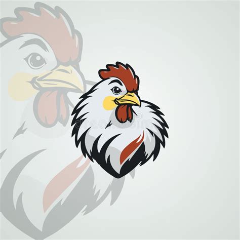 Cute Chicken Mascot Logo Stock Vector Illustration Of Cute 314453621