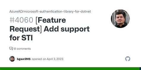 Feature Request Add Support For Sti · Issue 4060 · Azureadmicrosoft