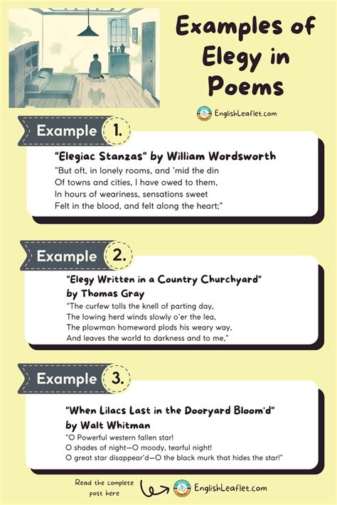 How To Write An Elegy Example Of Elegy In Poems Englishleaflet