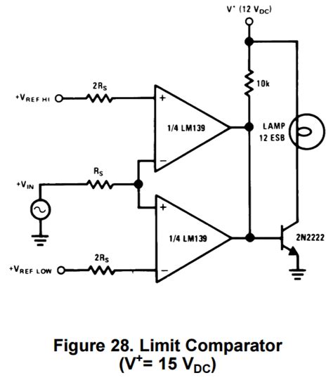 Operational Amplifier Lm139 Comparator Question Electrical