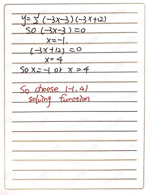 Solved The X Intercepts Of The Graph Of The Quadratic Function Given Below Are X