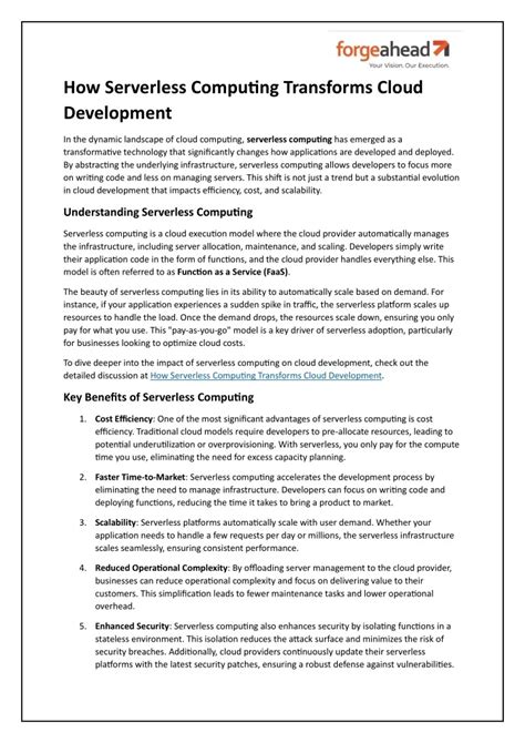 Ppt How Serverless Computing Transforms Cloud Development Powerpoint