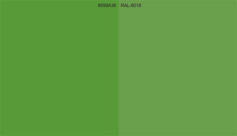Hex 599a38 To Ral Code Ral 6018 Conversion Chart Ral Classic