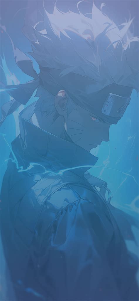 Naruto Kakashi Hatake Blue Wallpaper Kakashi Wallpaper Iphone