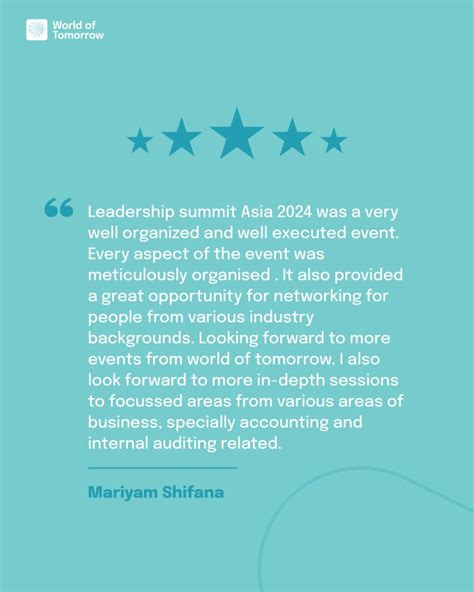 World Of Tomorrow On Linkedin See Why Mariyam Shifana Loved Our