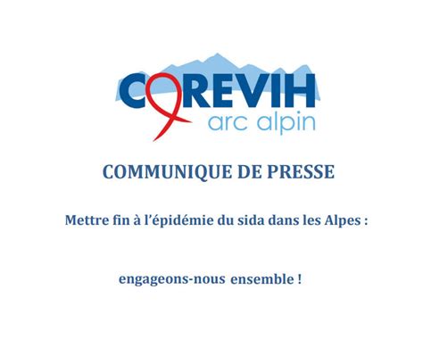 Corevih Mettre Fin à Lépidémie Du Sida Dans Les Alpes Aravih