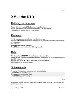 Kickstart Tutorial Xml PDF