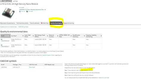 LMZ20502 STEP Model Power Management Forum Power Management TI E2E Support Forums