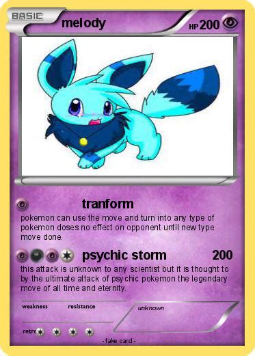 Pokémon Melody 39 39 Tranform My Pokemon Card