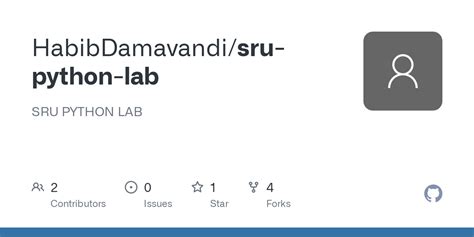 Github Habibdamavandisru Python Lab Sru Python Lab