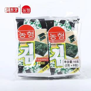 农亨岩烧海苔 紫菜脆片2克 8包 40袋 件 阿里巴巴