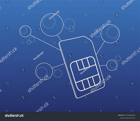 Sim Card Outline Icon Design Illustration Stock Vector Royalty Free 2430583445 Shutterstock