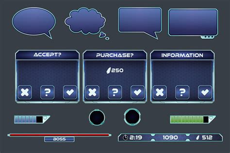 Space Shooter Game User Interface