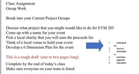 solved class assignment group work break into your current