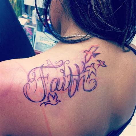 Custom Free Hand Drawing For Faith Tattoo By Sarra Lynnette At Stingray Tattoo Faith Tattoo