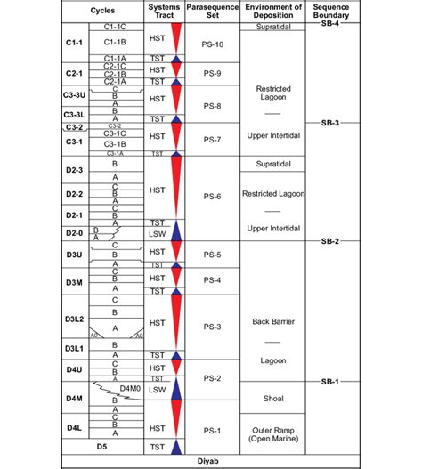 A Generalized Sequence Stratigraphic Column Of The D And C Members Of