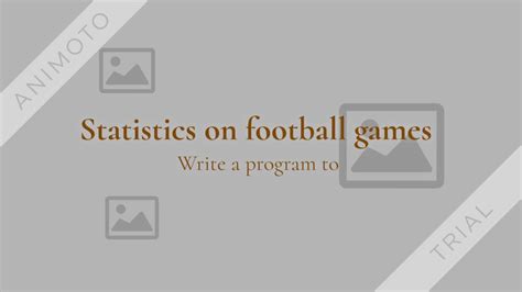 Statistics On Football Games Tutorialoutlet YouTube