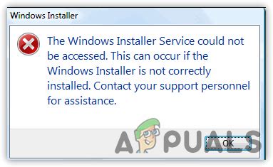 Fix Windows Installer Service Could Not Be Accessed Error While Installing Application
