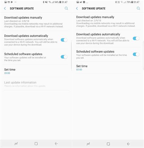 Galaxy S8 Oreo Vs Nougat Side By Side Screenshots Sammobile