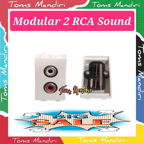Jual Modular 2 Rca Sound Untuk Floor Socket Shopee Indonesia