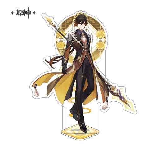 Genshin Impact Liyue Theme Series Character Acryl Figure Zhongli 14 Cm