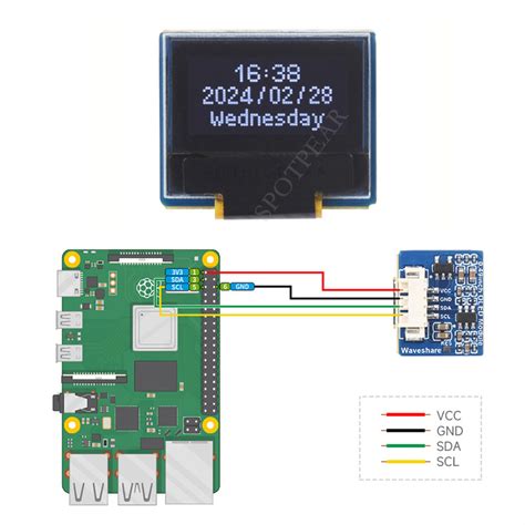 0 49寸oled显示屏64×32 ssd1315适用于arduino 树莓派 esp32 pico stm32