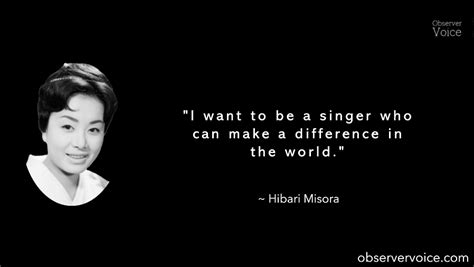 Hibari Misora Quotes Observer Voice