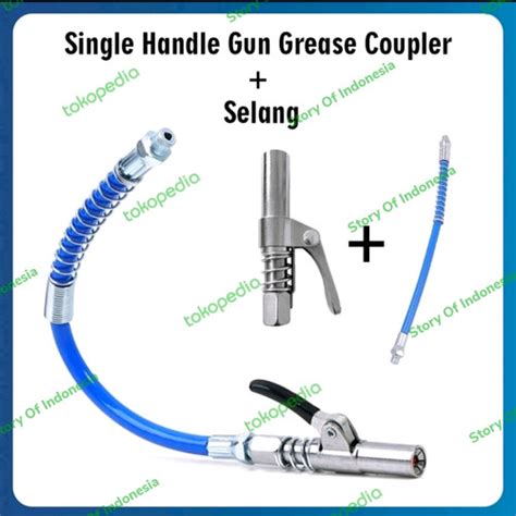 Jual Kepala Grease Coupler Single Selang 10000PSI Pompa Gemuk 1 8 NPT
