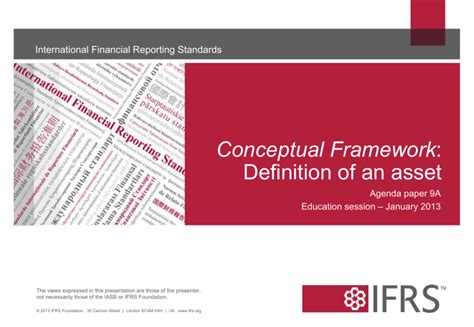 Ifrs Asset Definition Conceptual Framework