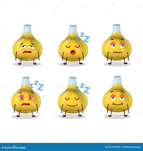 Cartoon Character Of Tej With Sleepy Expression Stock Vector