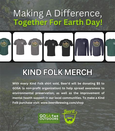 Get Your Kind Folk Merch And Support Gosa Groton Open Space Association