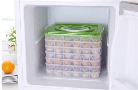 Купите товар «Контейнер для хранения пельменей 4 яруса 30 х 28 х 14 см в интернет магазине по