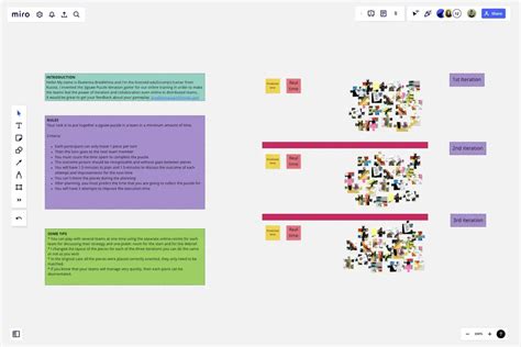 Scrum Puzzle Iteration Game Template Miro
