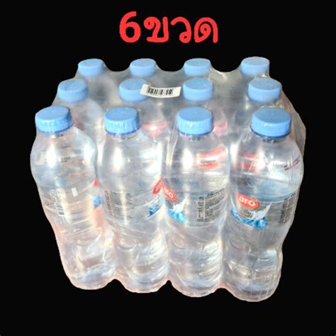 น้ำดื่ม Aro 6 ขวด ขนาด 600 มล เอโร่ น้ำดื่ม 600 มิลลิลิตร น้ำขวด น้ำ
