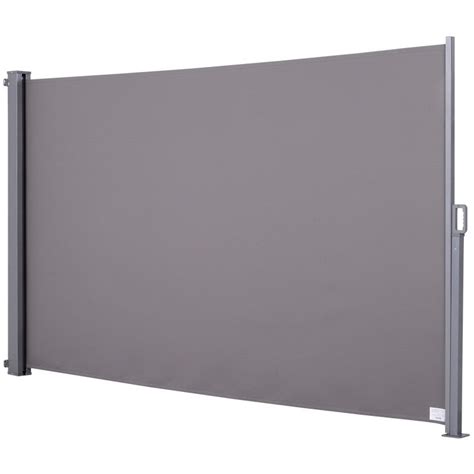 Brise Vue Store Lat Ral R Tractable Stuart Gris Leroy Merlin
