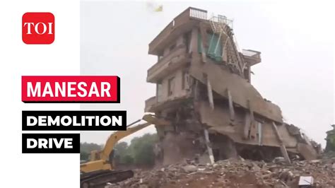 On Cam Illegally Built House Of Gangster Sube Singh Gujjar Demolished