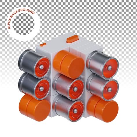 Premium PSD Generator Query Technology 3D Icons Rendered