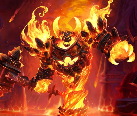 1280x1080 Resolution World Of Warcraft Ragnaros Fire Art 1280x1080