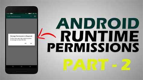 Asking Android Permission At Runtime Android Basics Android App Development Tutorials Part