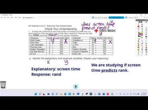 AP Stats - Correlation and Scatterplots - U2D1(3.1) - YouTube