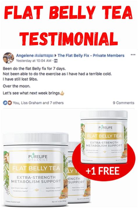 Flat Belly Tea Purelife Organics Flat Belly Fix System Flat Tummy
